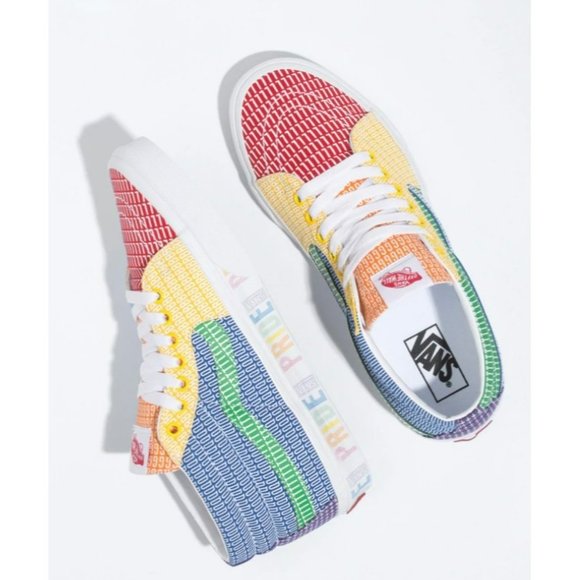 Vans | Shoes | Vans Sk8mid Pride Lgbt Rainbow Lace Up Sneakers Shoes ...